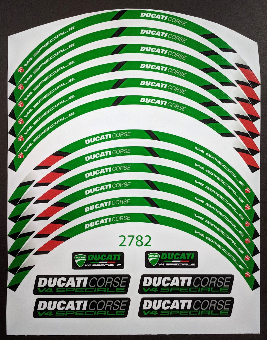 Panigale V4 Speciale Motorcycle Wheel Decals Stickers Rim Stripes ...