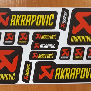Akrapovic Decals Stickers Exhaust Graphics Set Autocollant - Etsy