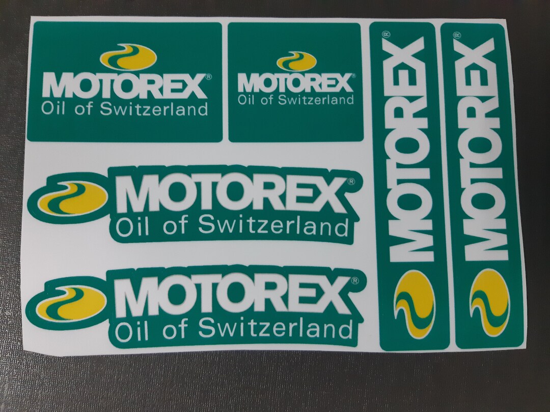 KTM Honda Suzuki Laminated Motorex Decal Set 4.7x6.3'' Sheet 6 Stickers - Etsy