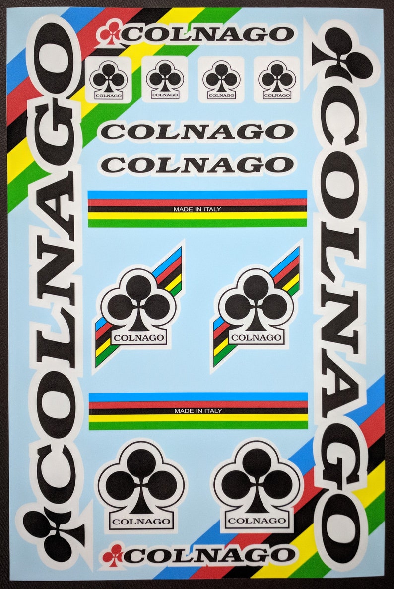 Colnago Decals Stickers Bicycle Vinyl Graphic Autocollant Aufkleber ...