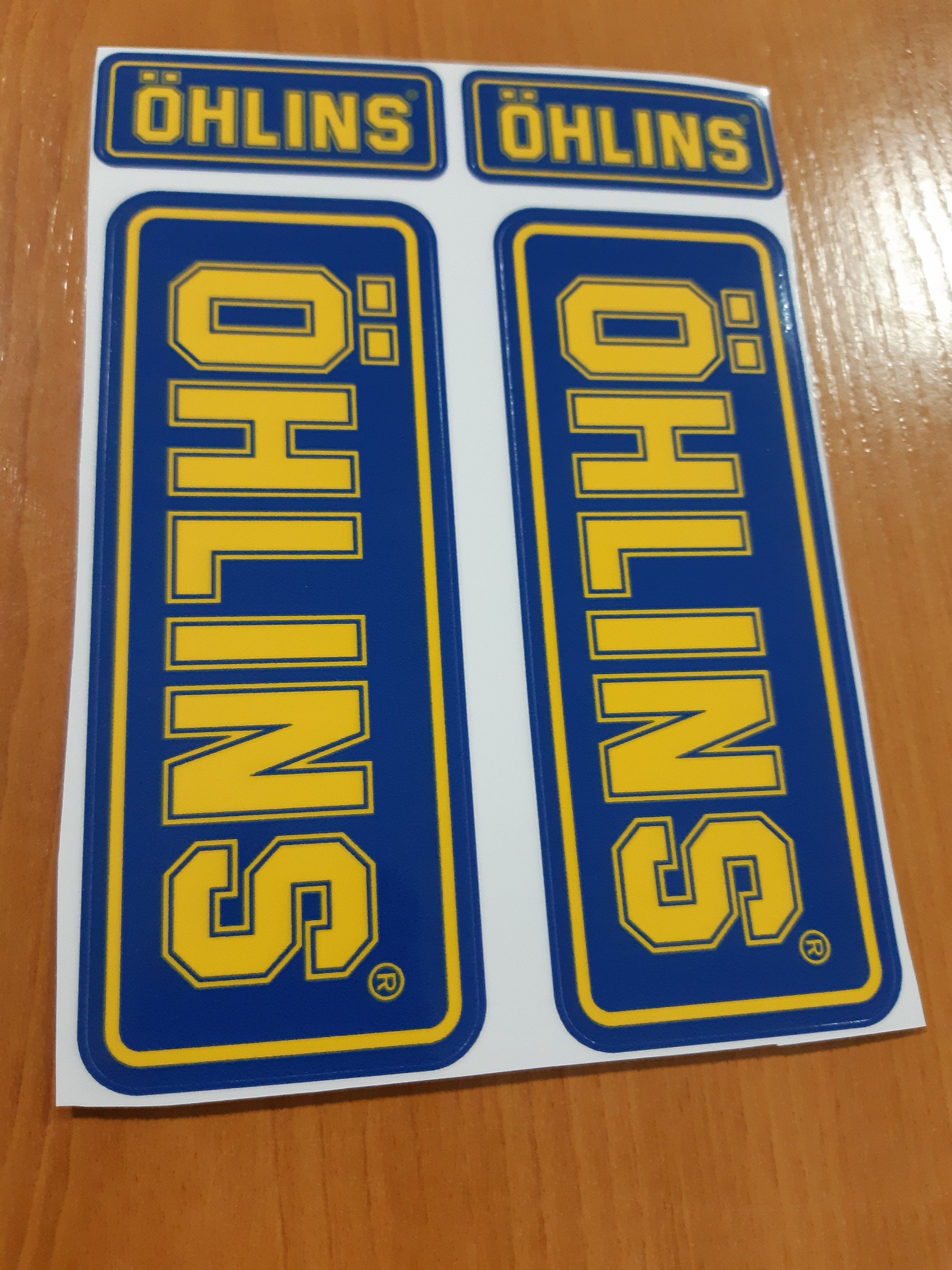 OHLINS Fork Shock Damper Stickers Graphics Decals Kawasaki Ducati ...