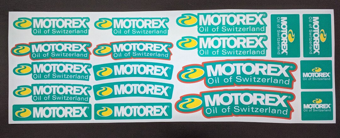 Suzuki Honda Motorex Oil Sponsor KTM EXC Decals Set Sheet 18 Stickers - Etsy
