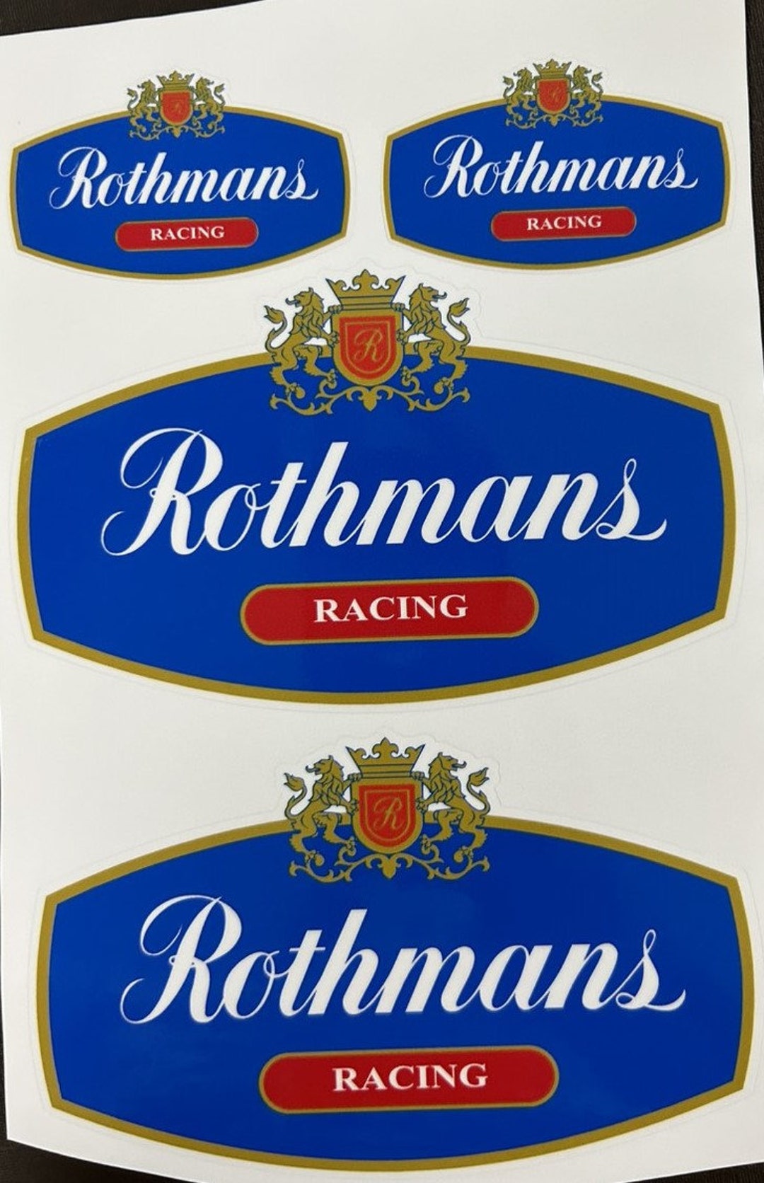 Rothmans Racing Car Motorcycle Vehicle Classic Logo Badge Tuning ...
