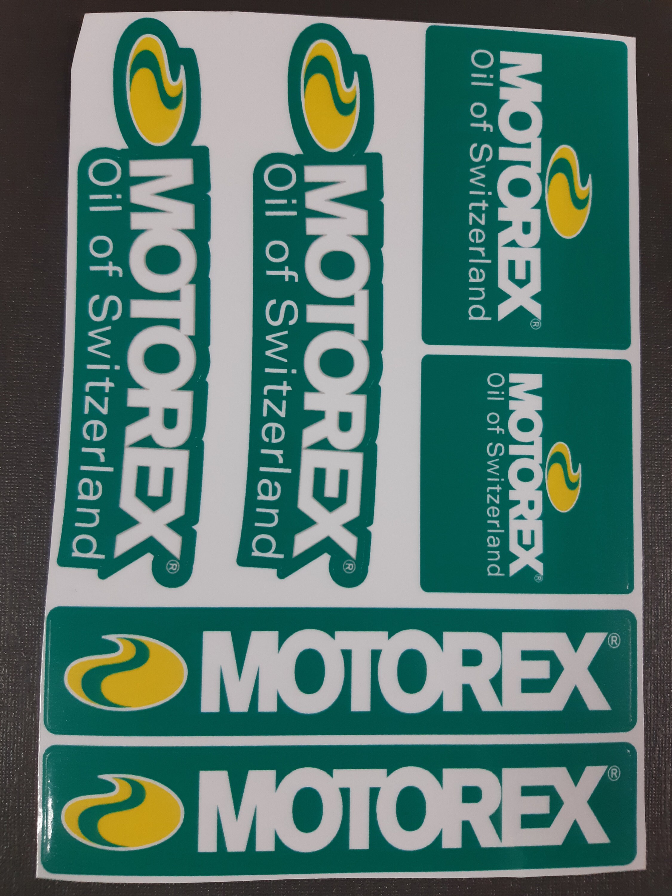 KTM Honda Suzuki Laminated Motorex Decal Set 4.7x6.3'' Sheet 6 Stickers ...