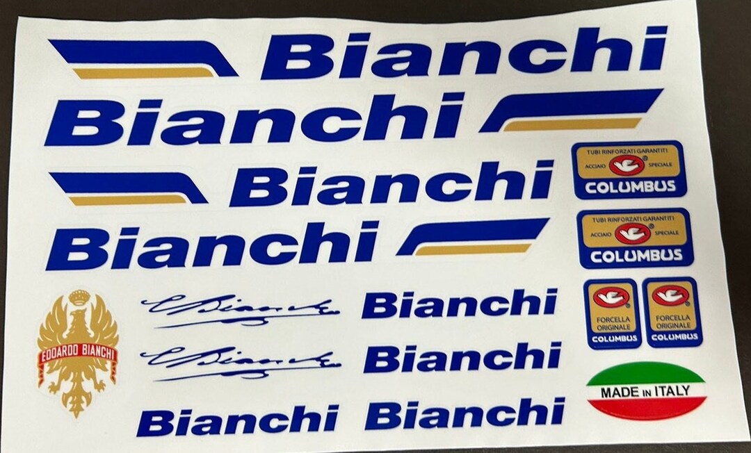 Bianchi Decal Sticker Bicycle Vinyl Graphic Sticker Adhesive - Etsy
