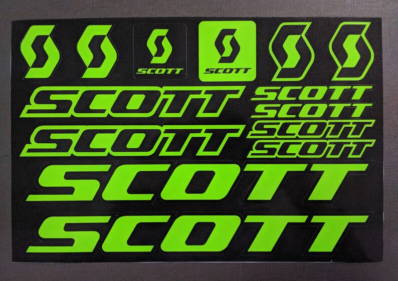 Scott Decals Stickers Bicycle Vinyl Graphics - Etsy Australia
