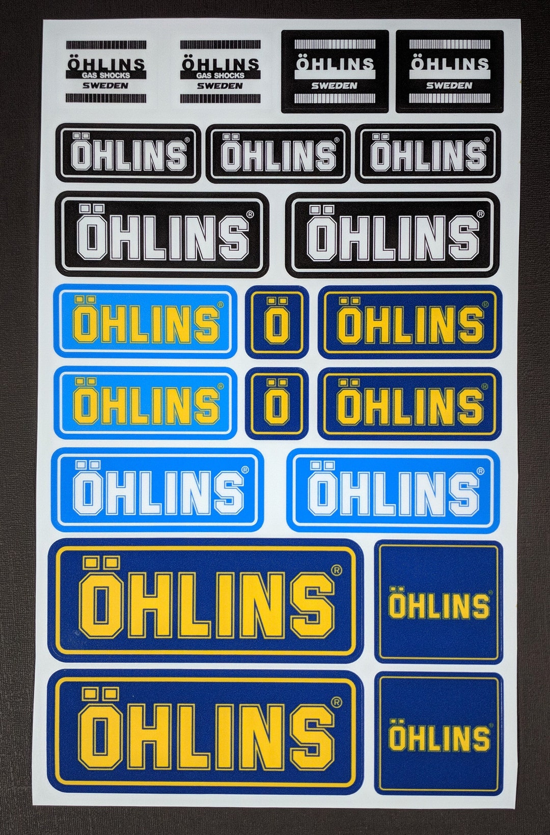Ohlins Shock Stickers 21 Stickers Decal Aprilia Ducati Kawasaki - Etsy