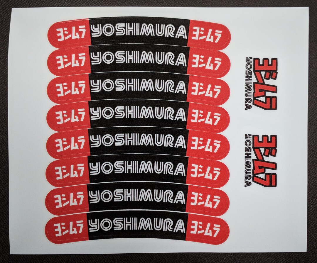 8x Yoshimura Small Rim Stickers Set Honda Suzuki Yamaha Stickers - Etsy