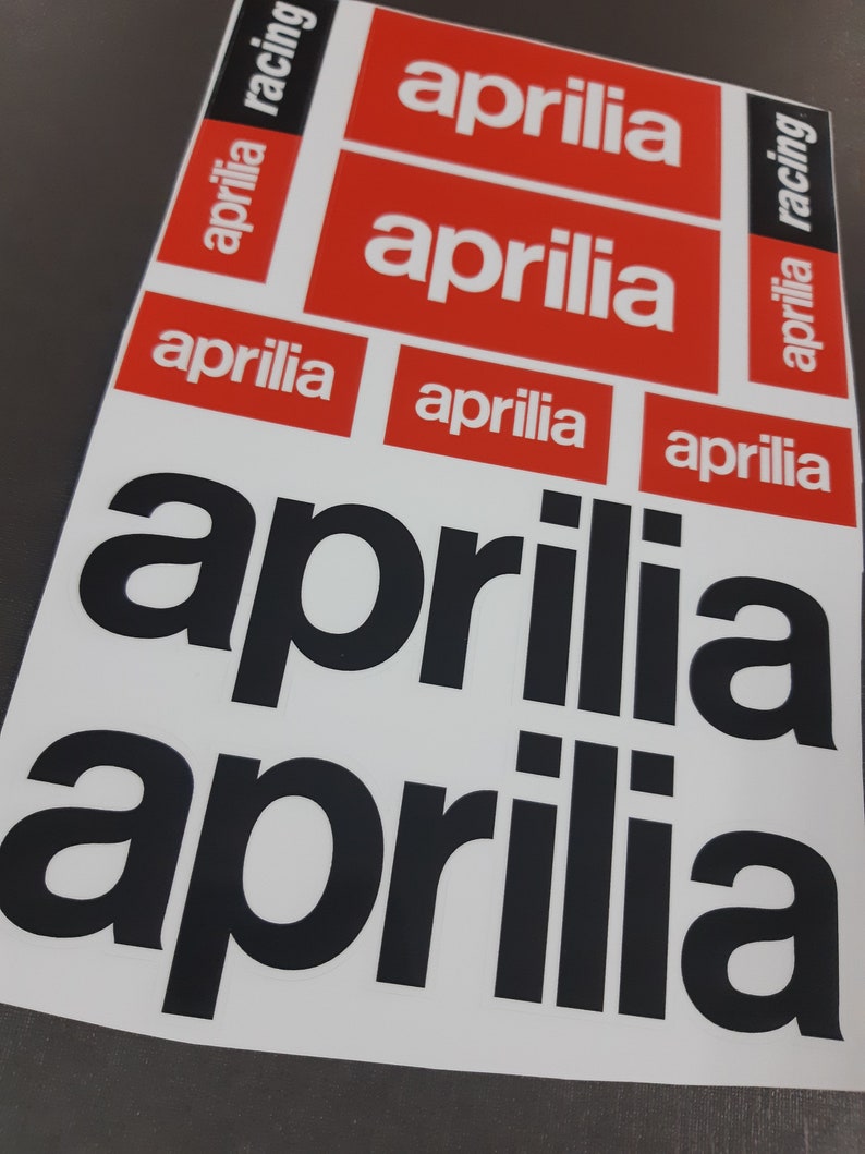 Aprilia Decals Stickers Motorcycle Vinyl Autocollant Adesivi - Etsy