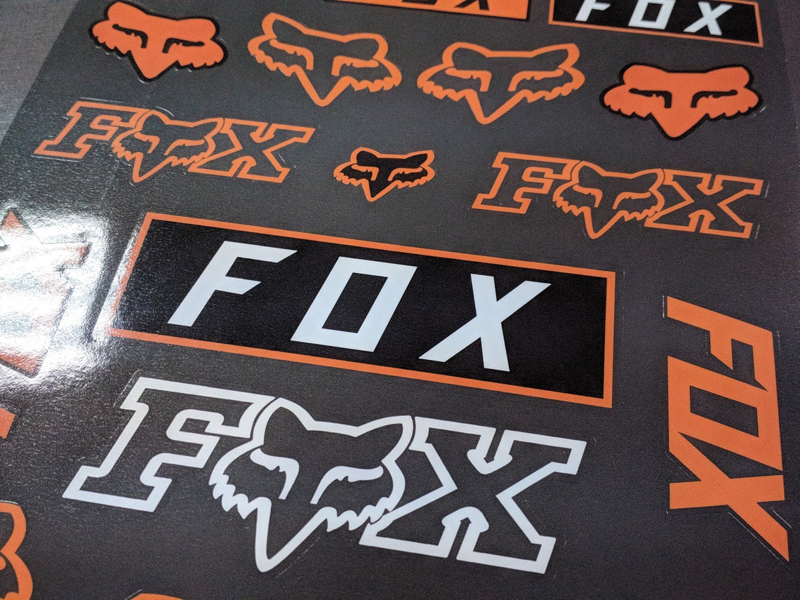Fox Racing Legacy Track Pack Sticker Leaf Orange - Etsy