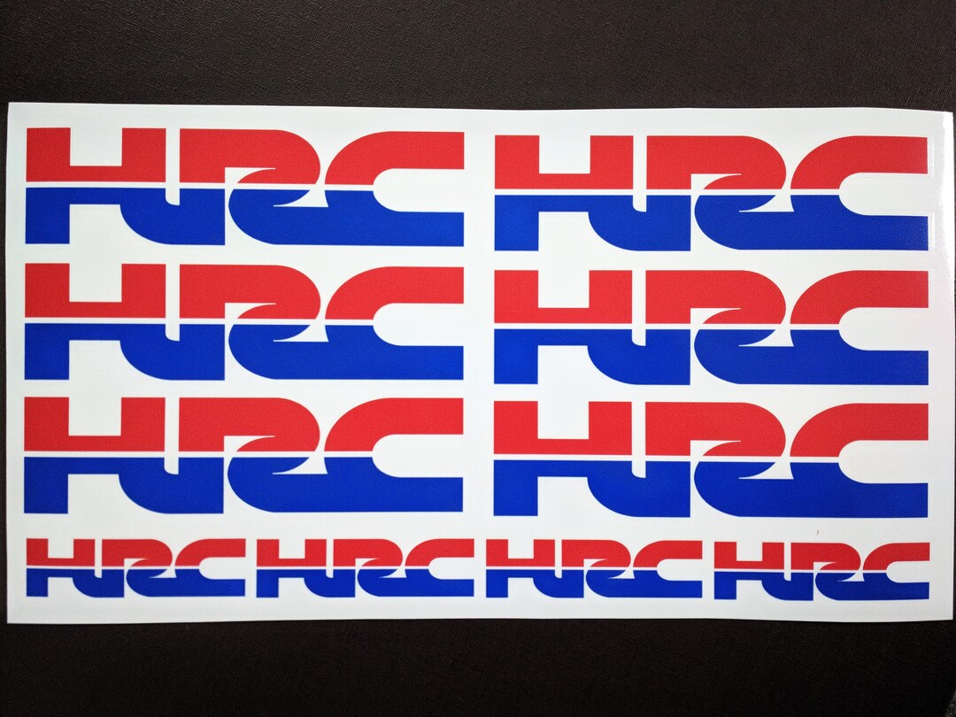 HRC Motorcycle Helmet STICKERS DECALS - Etsy