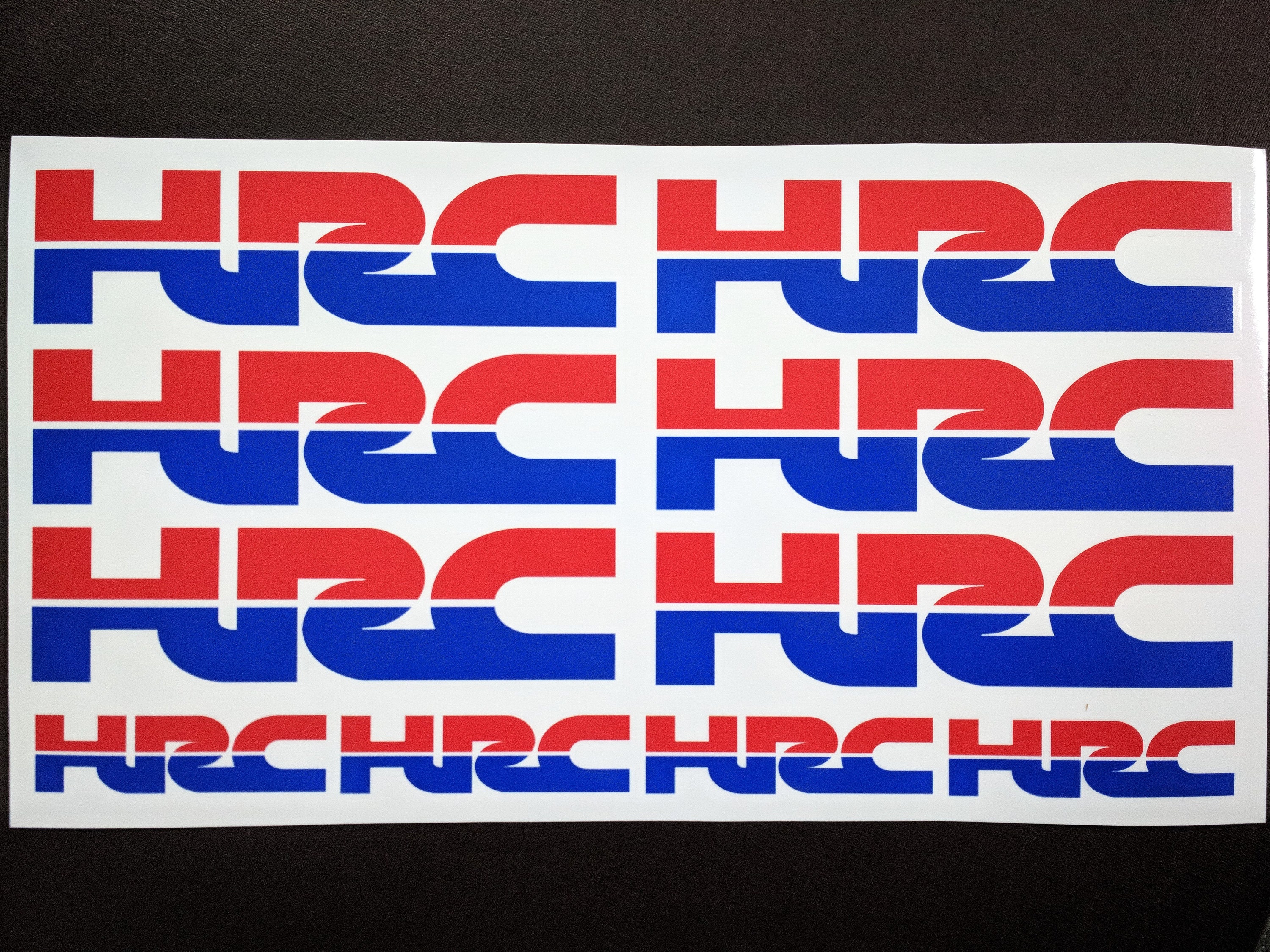 HRC Motorcycle Helmet STICKERS DECALS - Etsy