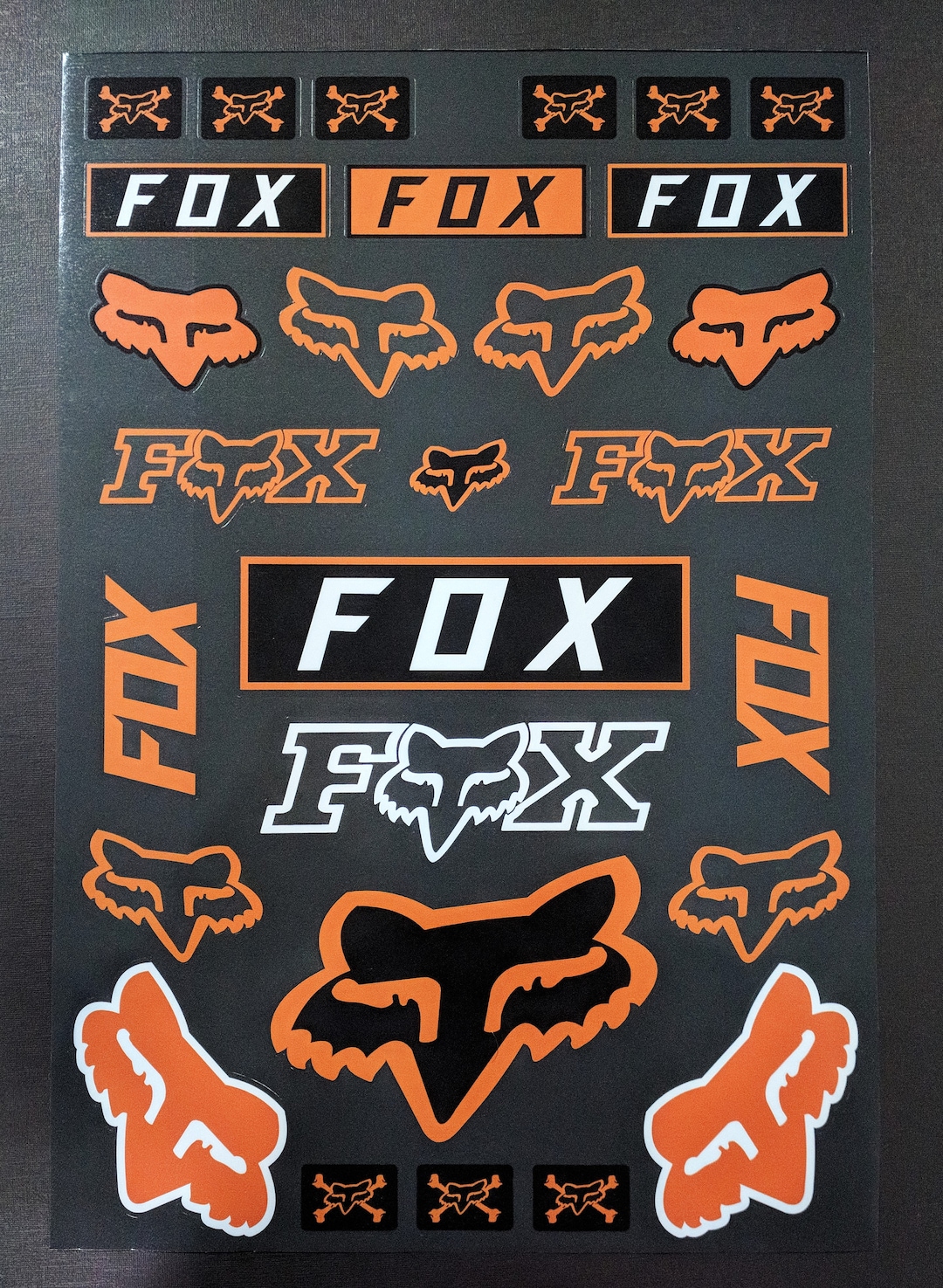 Fox Racing Legacy Track Pack Sticker Leaf Orange - Etsy