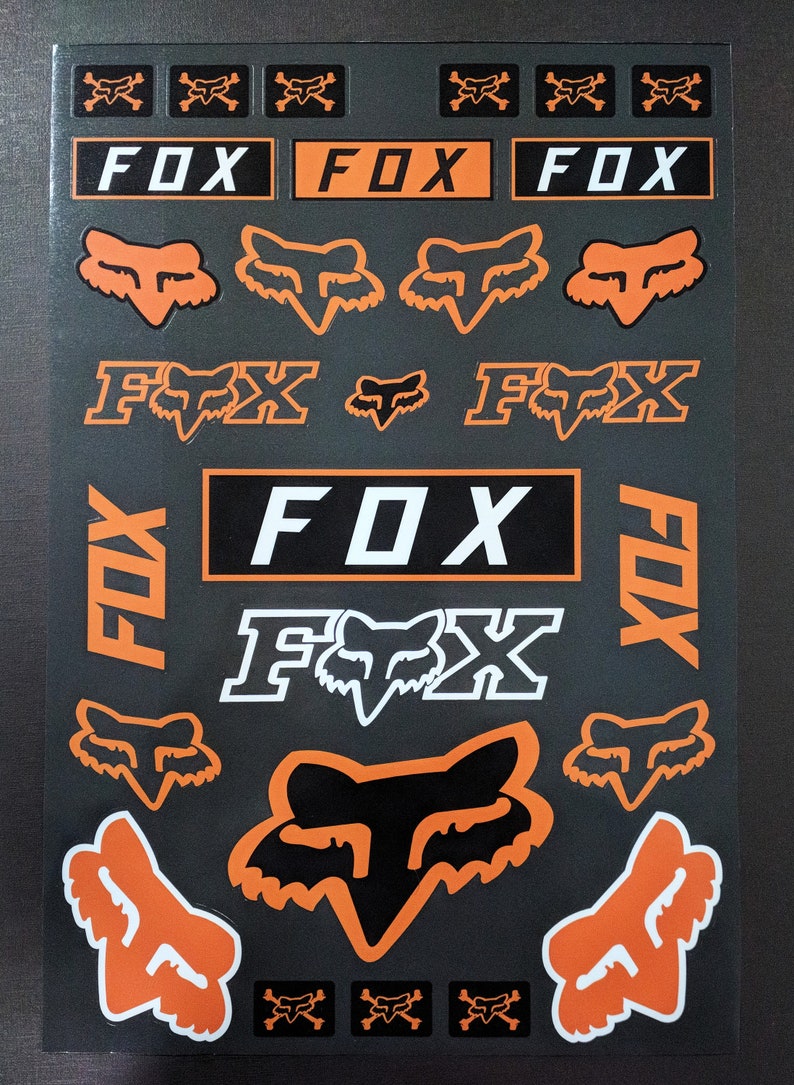 Fox Racing Legacy Track Pack Sticker Leaf Orange - Etsy
