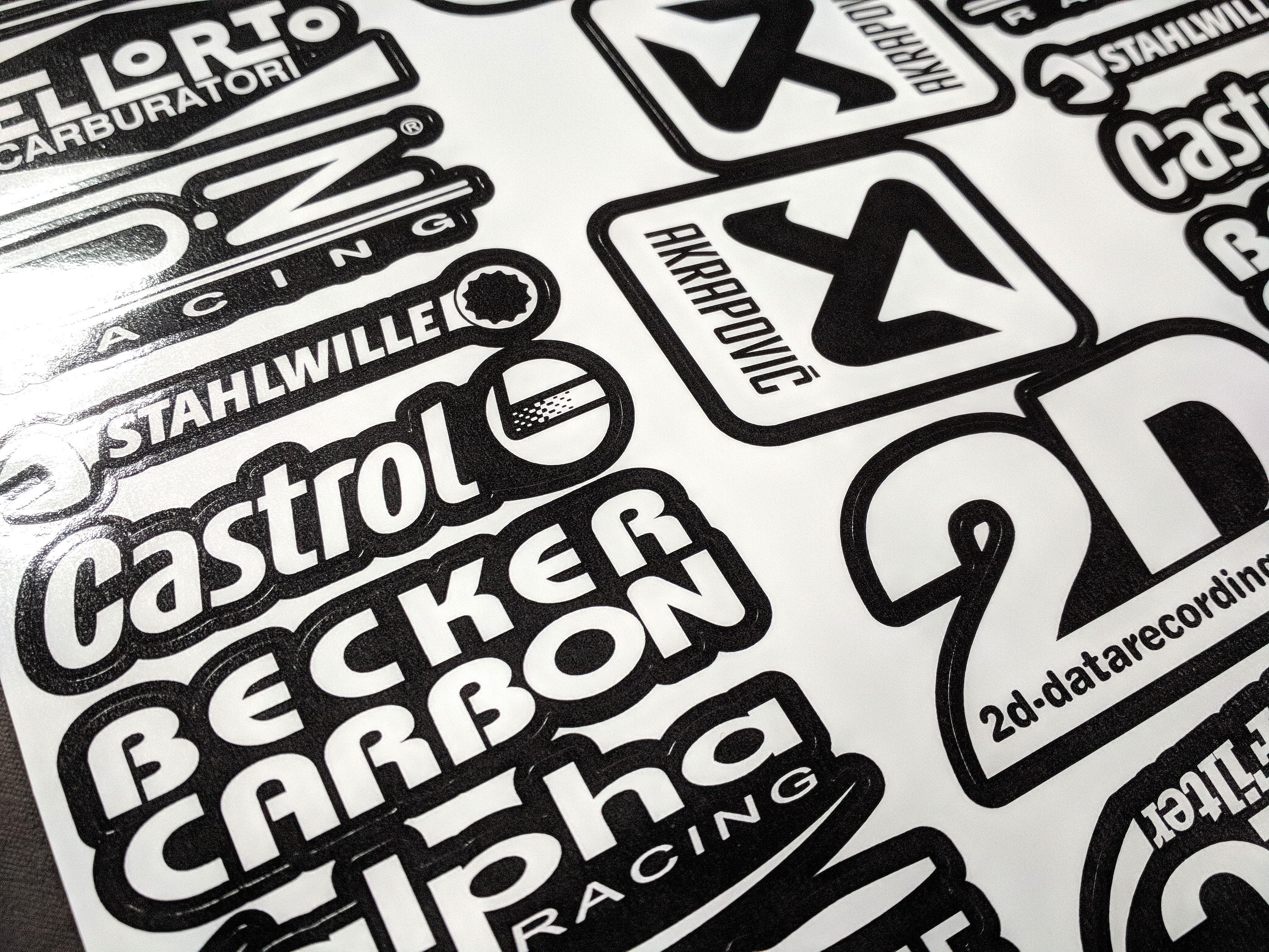 FE BMW S1000RR Sponsor Decals Stickers White Printed Set Belly - Etsy