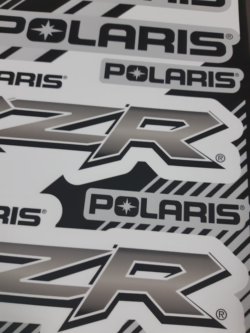 Polaris RZR Razor Sticker Decal Sheet Grey Set for Bikes - Etsy