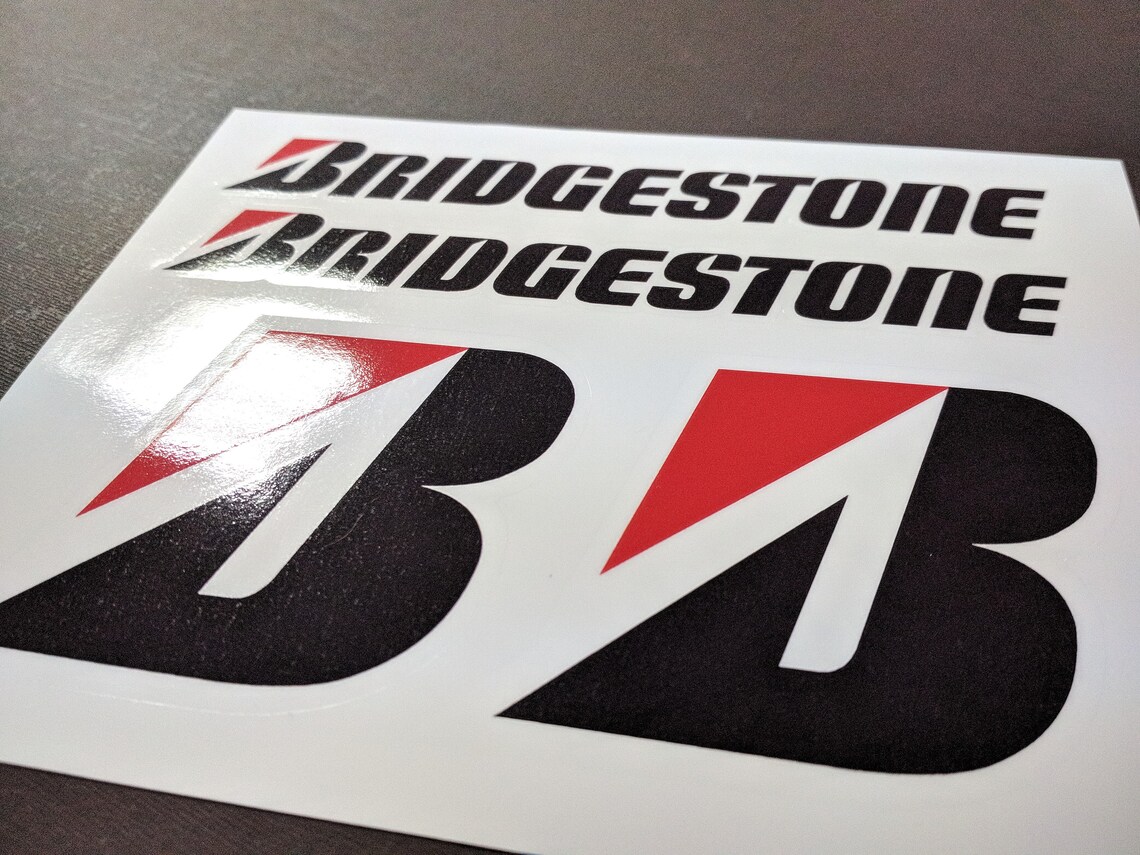 Kit 4 BRIDGESTONE Stickers SPONSOR DECAL Set - Etsy