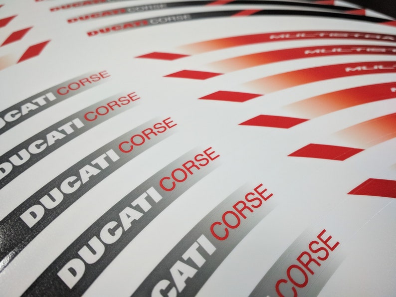 Ducati Multistrada 1200 Motorcycle Wheel Decals Rim Stripes Stickers ...