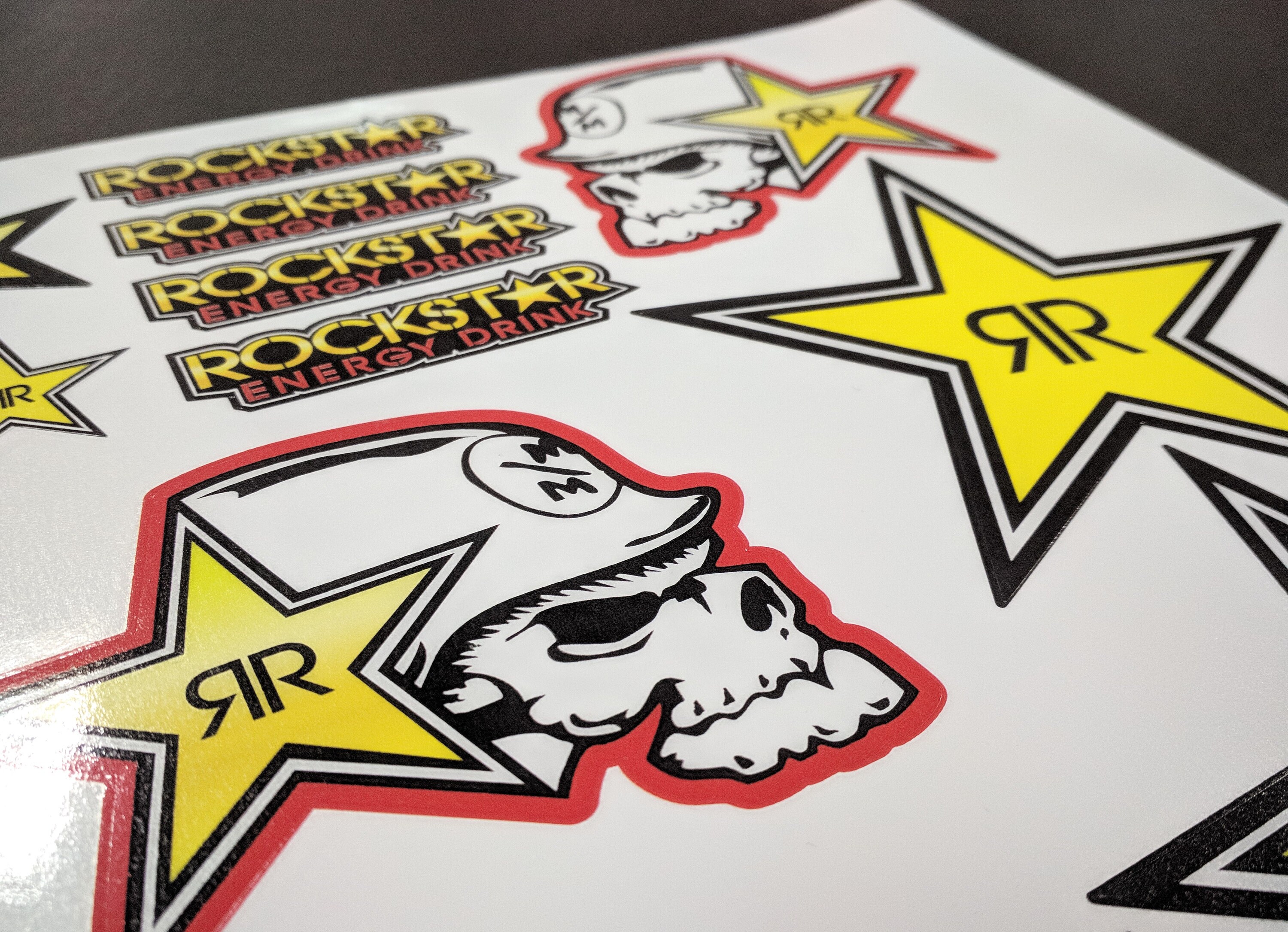 Fe Moto Cross Energy Decal Aufkleber Drink Sticker Kit 21pc Rockstar ...