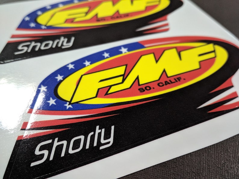 Decals Sticker FMF Shorty X2 125mm X 50mm - Etsy