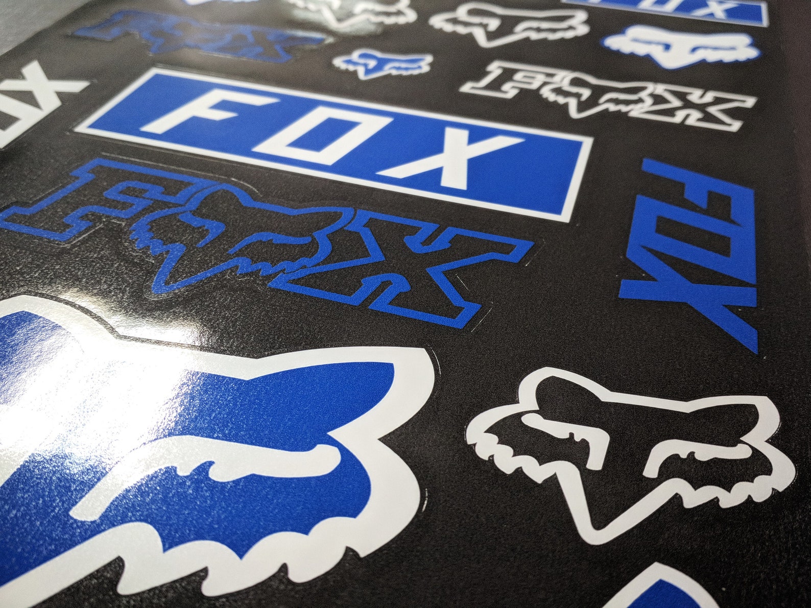 Fox Racing Legacy Track Pack Sticker Sheet Blue - Etsy