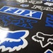 Fox Racing Legacy Track Pack Sticker Sheet Blue - Etsy