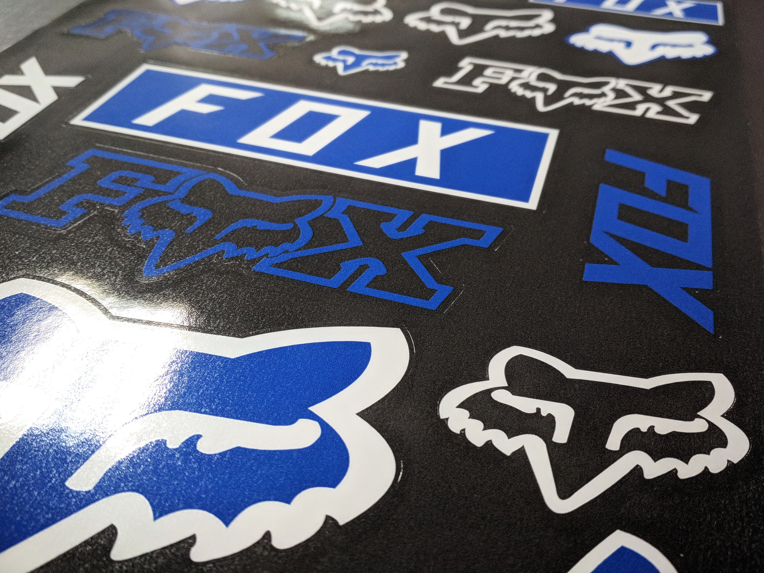 Fox Racing Legacy Track Pack Sticker Sheet Blue - Etsy