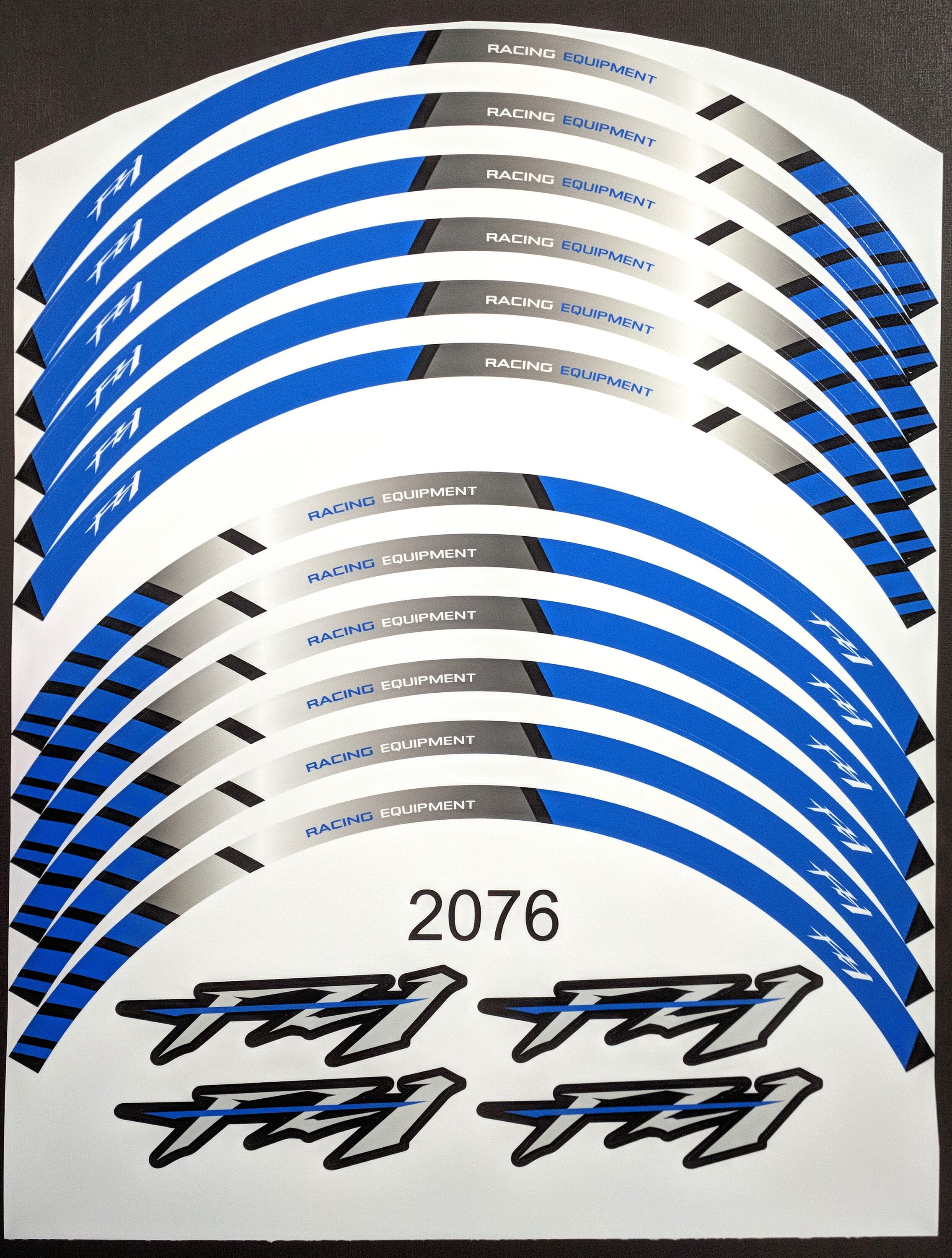 Yamaha Fazer FZ1 Motorcycle Bike Wheel Decals Rim Stickers Set Stripes ...