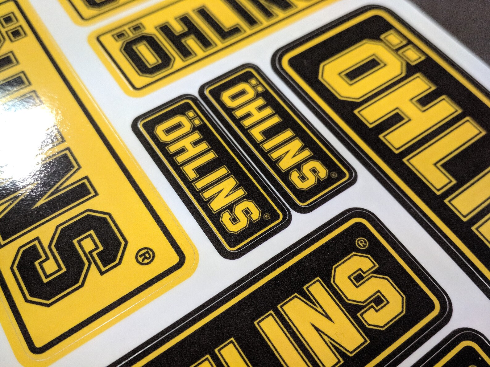 Ohlins Black-yellow Stickers Decals Set - Etsy