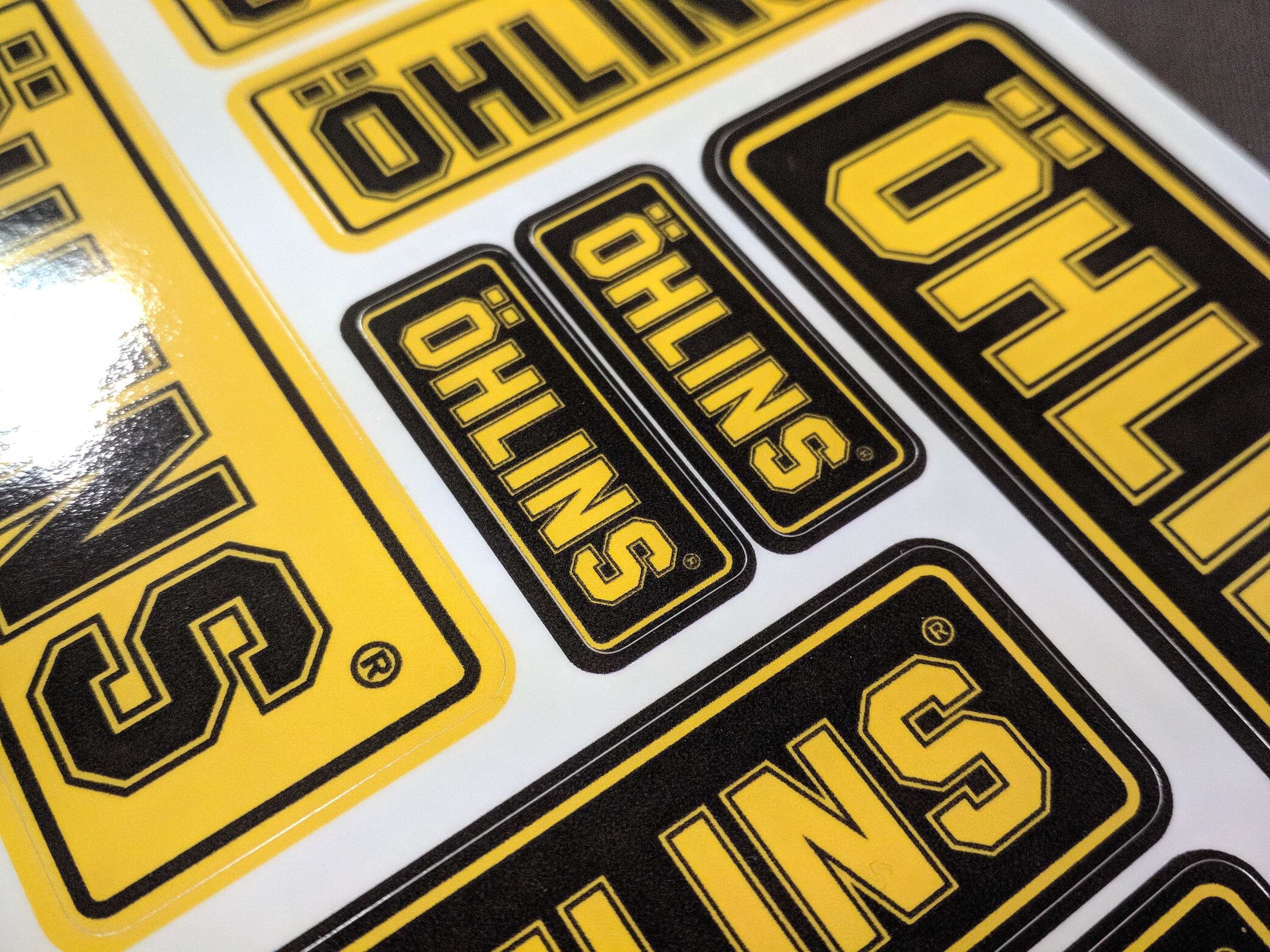 Ohlins Black-yellow Stickers Decals Set - Etsy