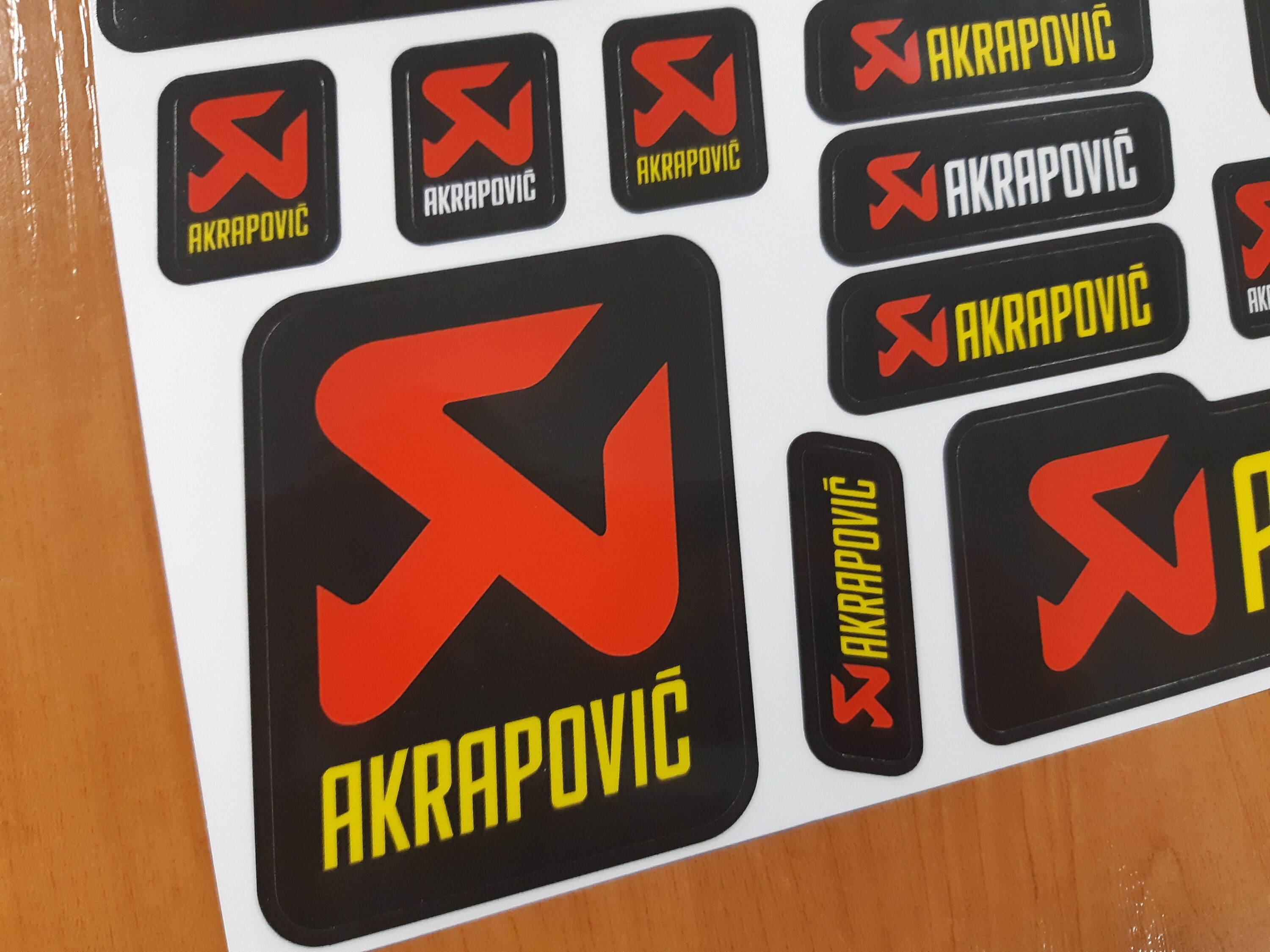 Akrapovic Decals Stickers Exhaust Graphics Set Autocollant Decal - Etsy