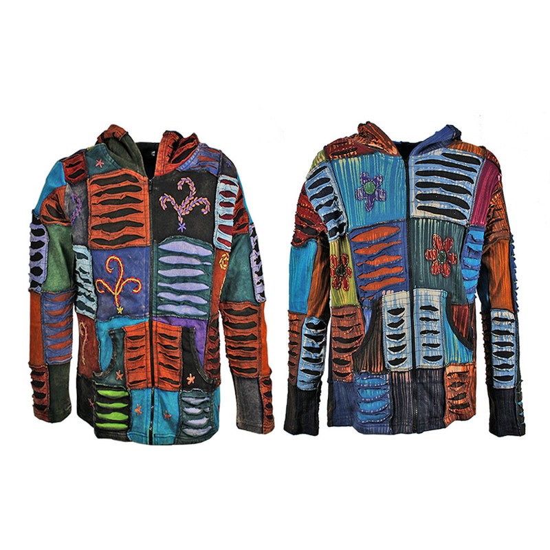 Punk Patchwork Hoodies - Etsy UK