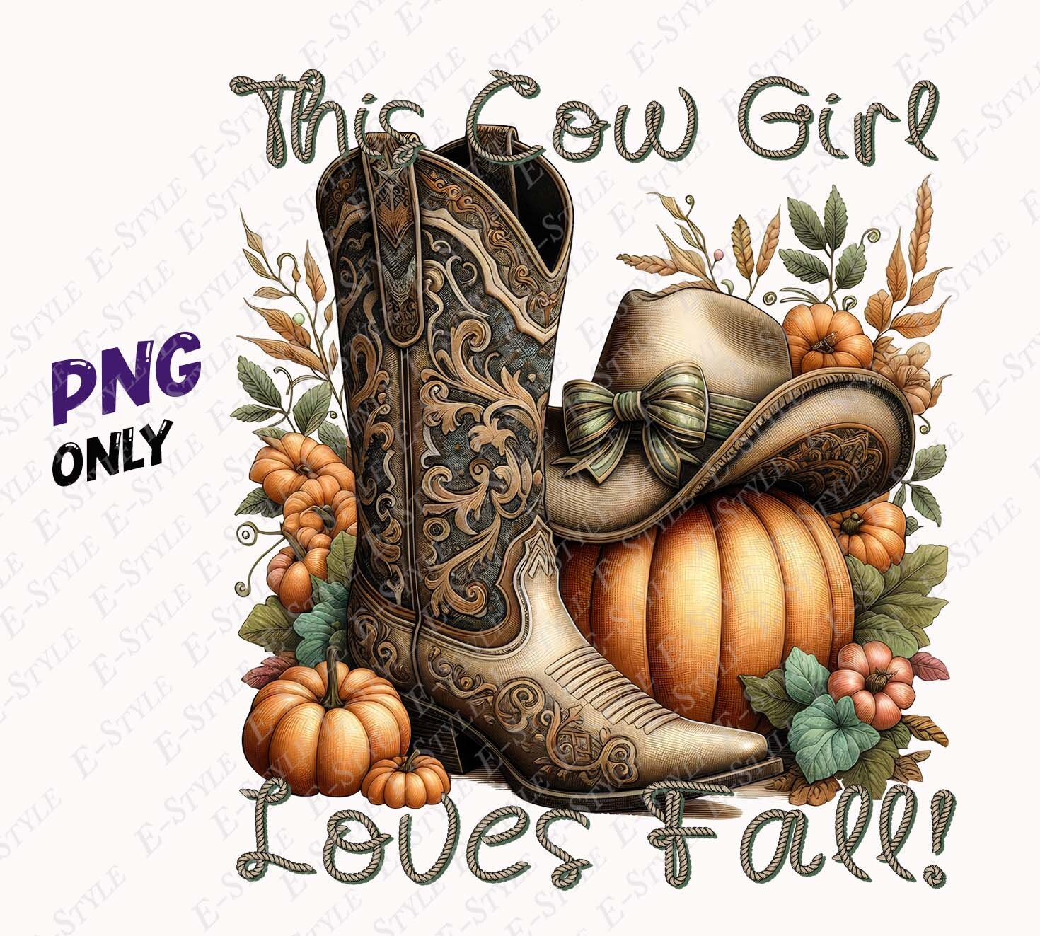 Howdy Pumpkin Png, Western Fall Png, This Cowgirl Loves Fall, Fall Png ...