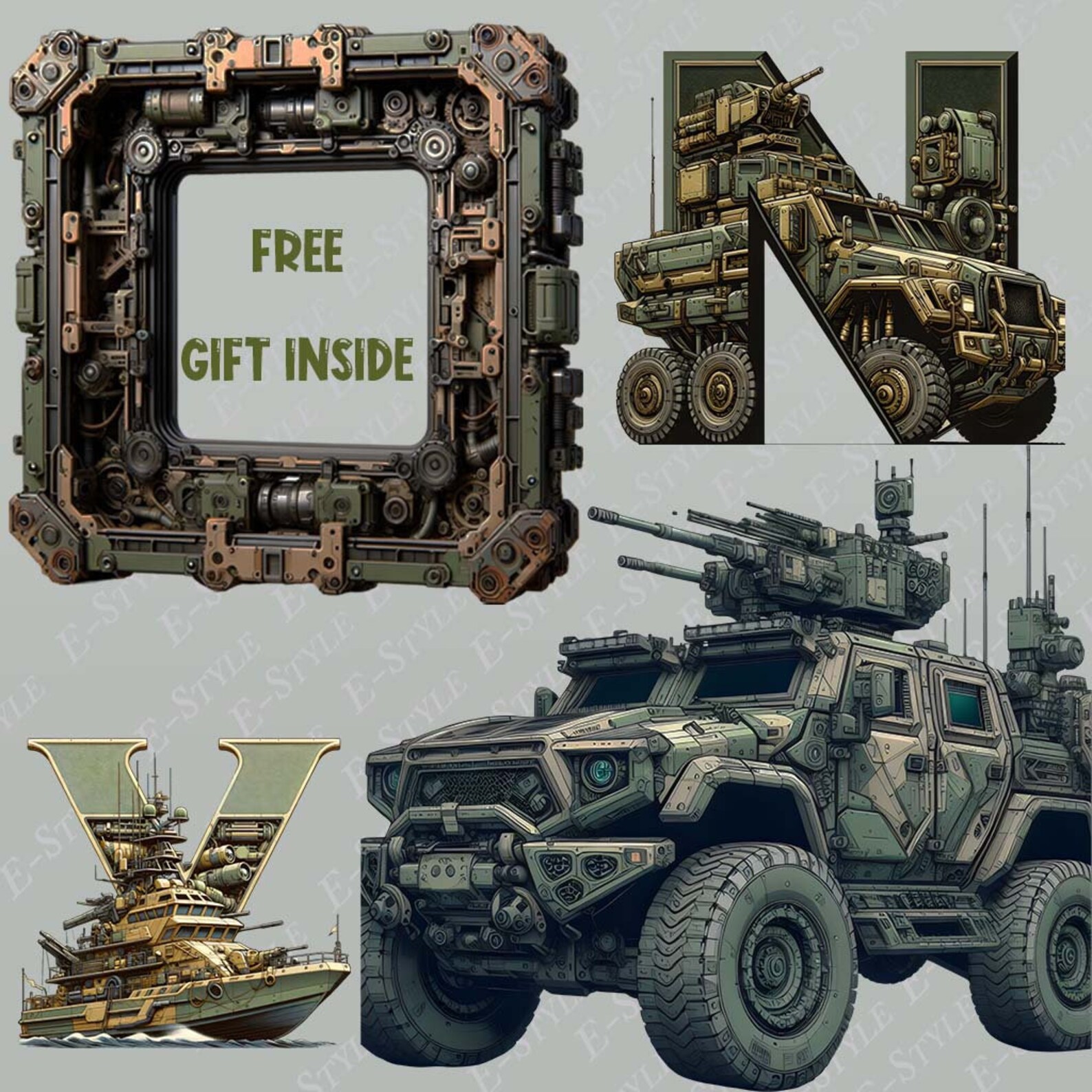 Military Alphabets PNG | Sublimation and DTF | High-quality Digital ...