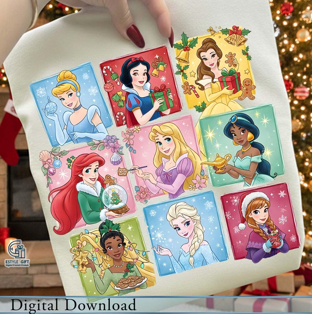 Merry Christmas Png, Princess Preppy Christmas PNG, Pink Princess ...