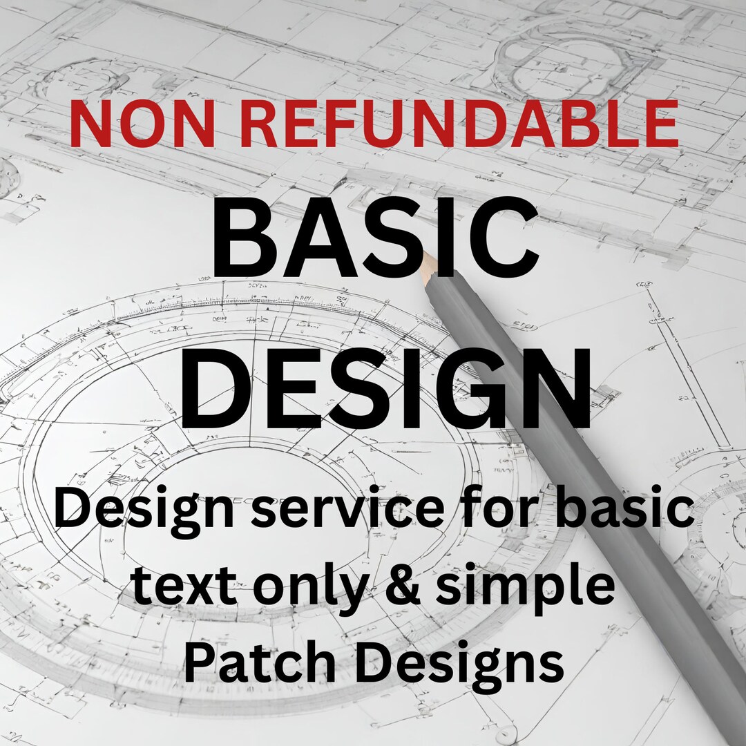 Non Refundable Basic Text Only Design - Etsy