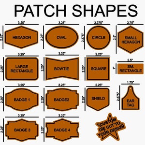 Custom Personalized Leatherette Hat Patch - Engraved Design, Color ...