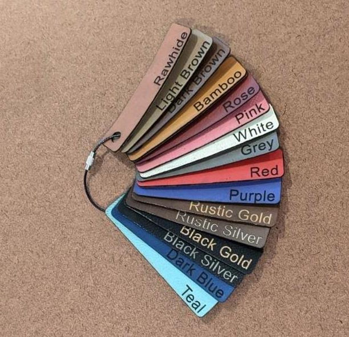 Custom Personalized Leatherette Hat Patch - Engraved Design, Color ...