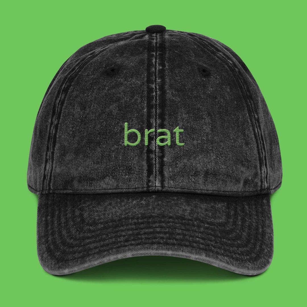 Brat Charli XCX inspired Hat Vintage Cotton Twill Cap Brat Gift - Etsy