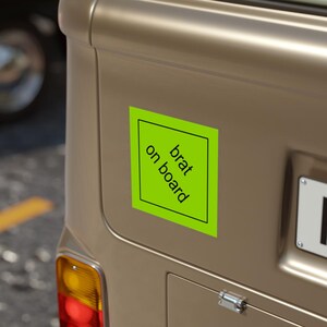 Brat on Board - Car Sticker - Charli XCX Brat - Inspired - Brat Gift ...