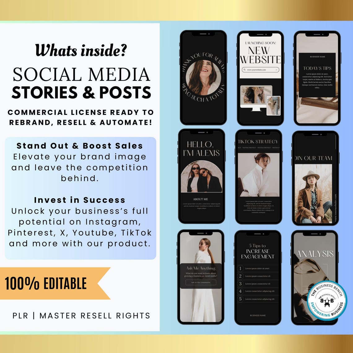Social Media Manager Instagram Templates, Social Media Manager ...