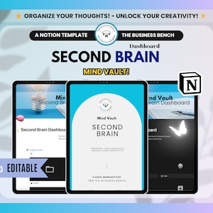 TBB Mind Vault | Second Brain Dashboard | Notion Template | Organize Your Thoughts & Unlock Your ...