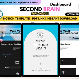 TBB Mind Vault | Second Brain Dashboard | Notion Template | Organize Your Thoughts & Unlock Your ...
