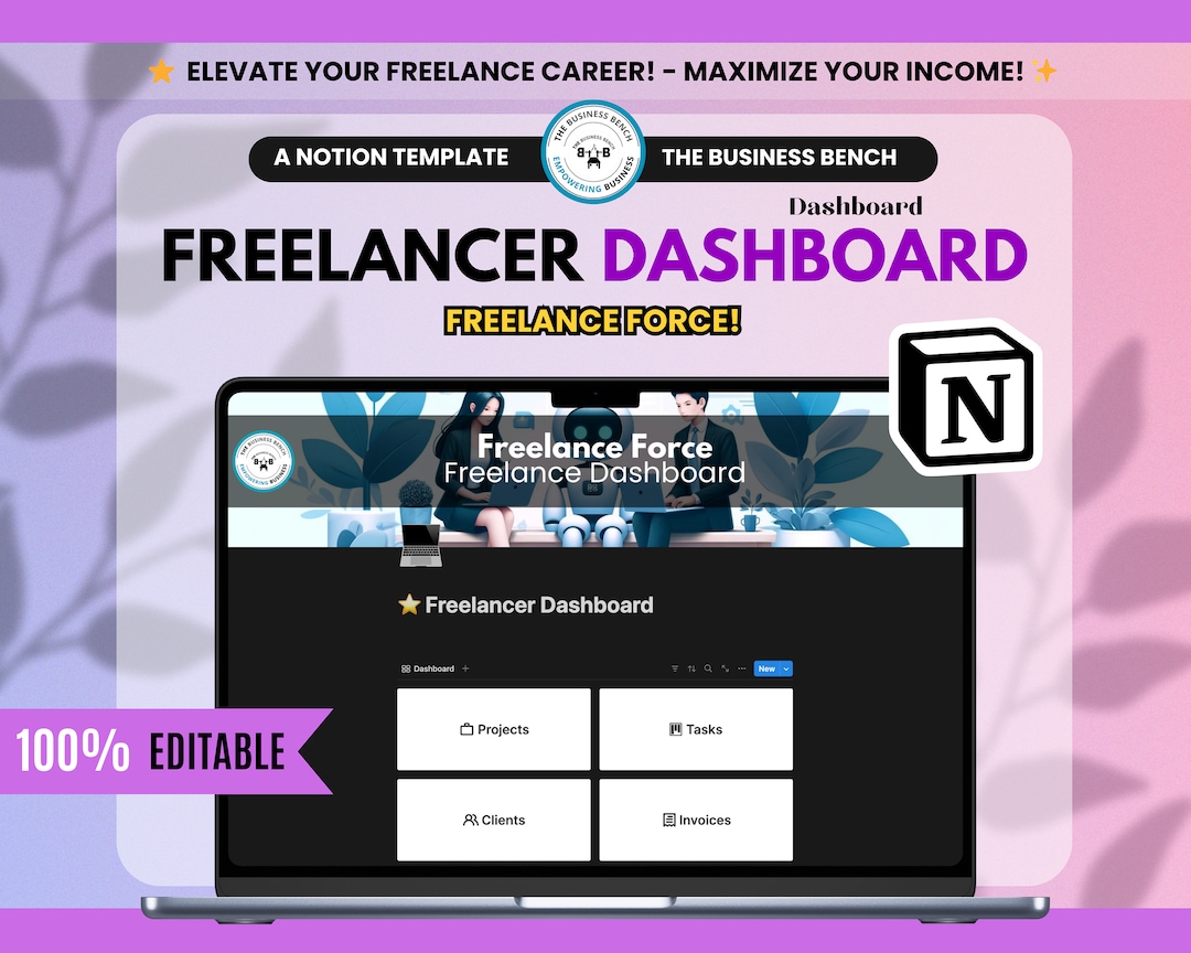 TBB Freelance Force | Freelancer Dashboard | Notion Template | Elevate ...