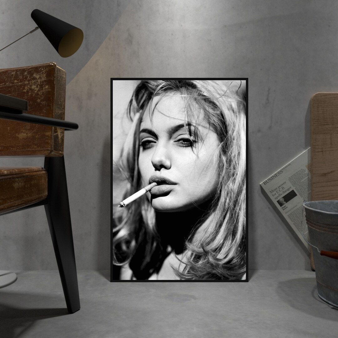 Angelina Jolie Poster, Hollywood Actor Wall Art, Wall Decor, Rolled ...