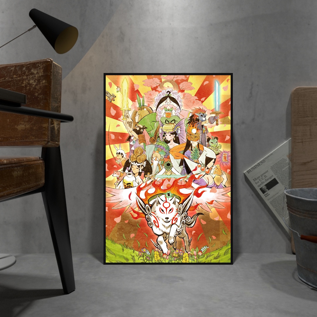 Okami ,wall Art, Wall Decor Rolled Canvas Print, Game Poster Gift - Etsy