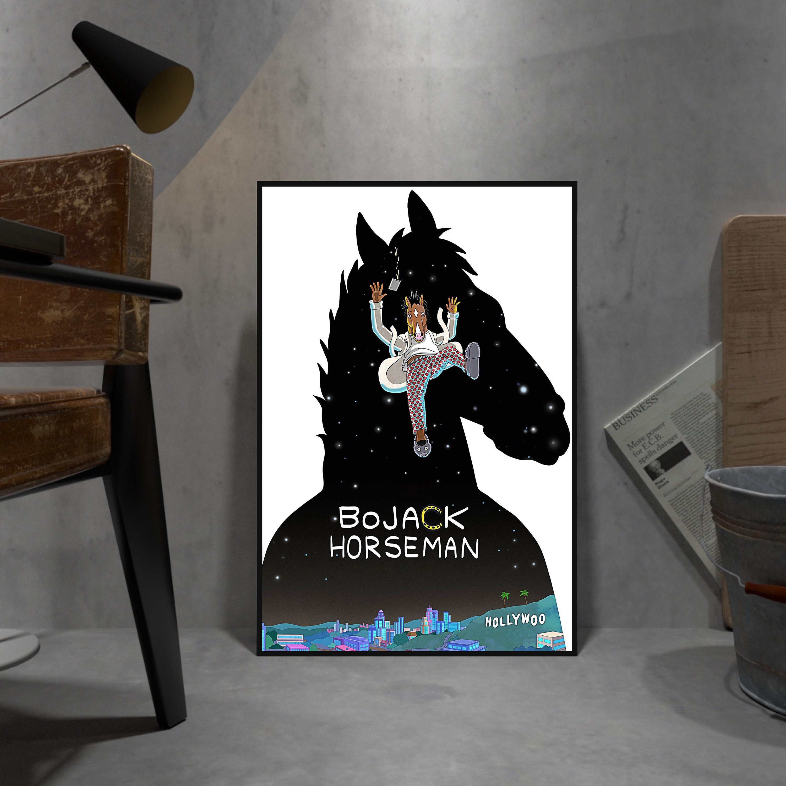 BoJack Horseman Póster, Bojack Horseman TV Series Película de Comedia, Bojack Horseman Merch ...
