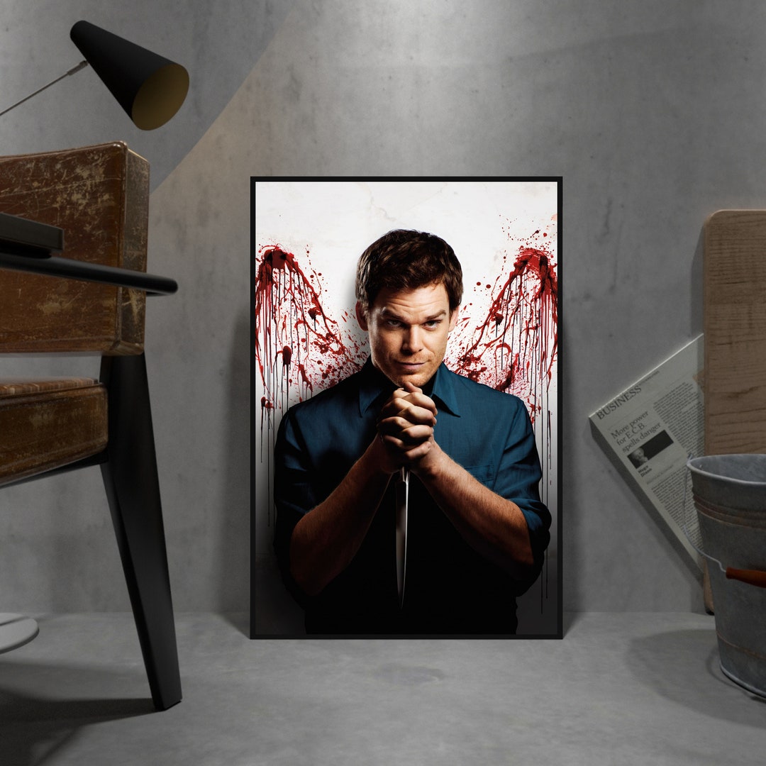 Dexter Poster, Dexter Morgan Wall Art, Rolled Canvas Print, Home Decor ...
