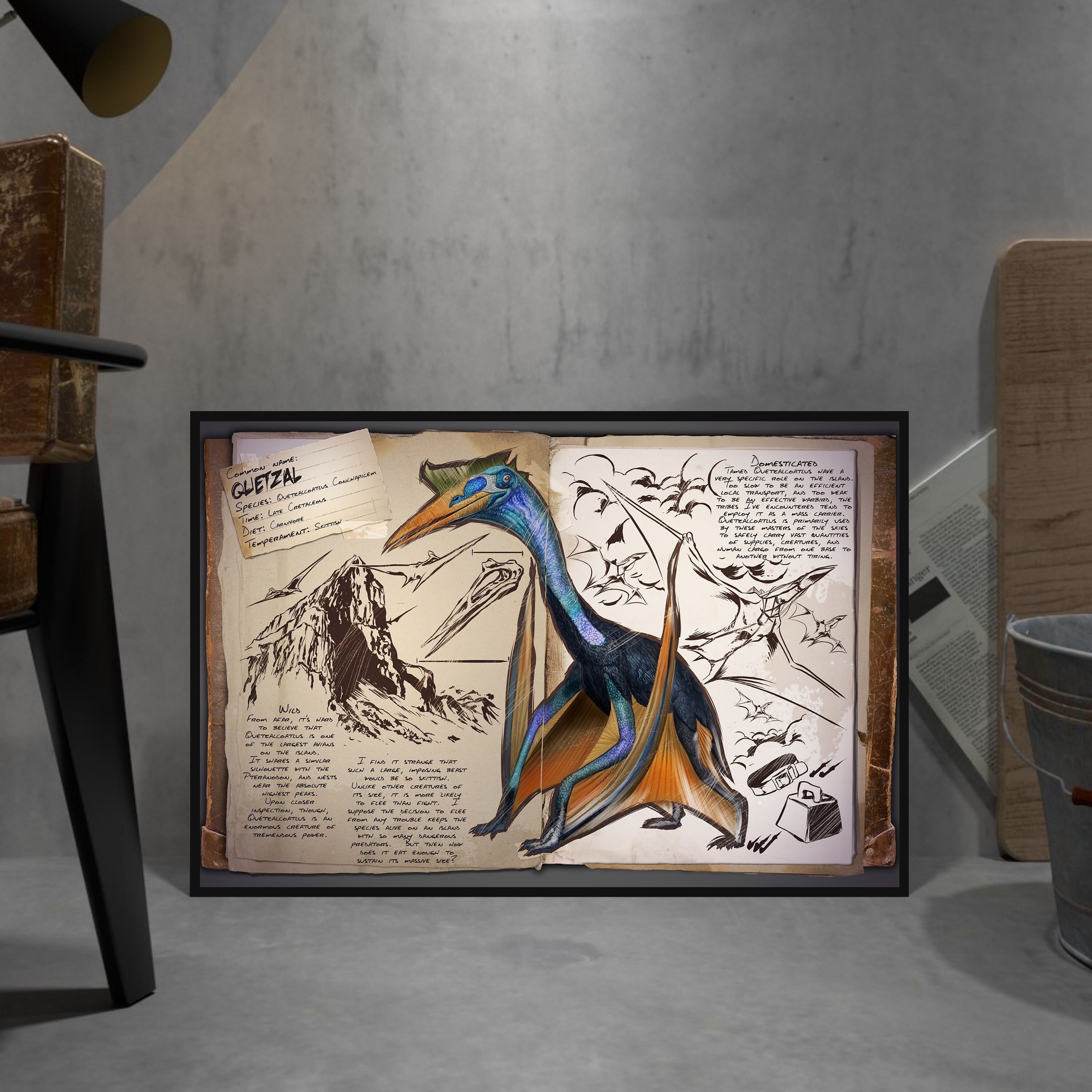 ARK Survival Evolved Poster Dossiers Wall Art Rolled Canvas - Etsy