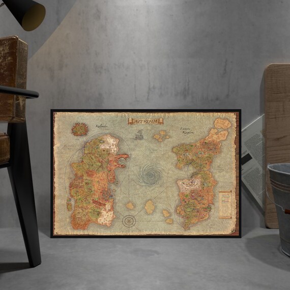 Azeroth Map Poster